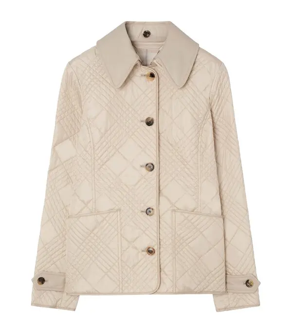 Burberry Quilted Fernleigh Jacket - Beige