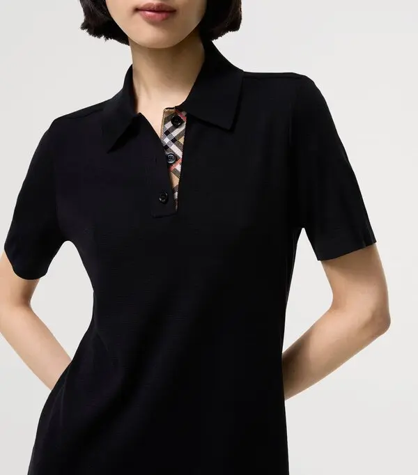 Burberry Cotton Check-taping Polo Shirt Mini Dress