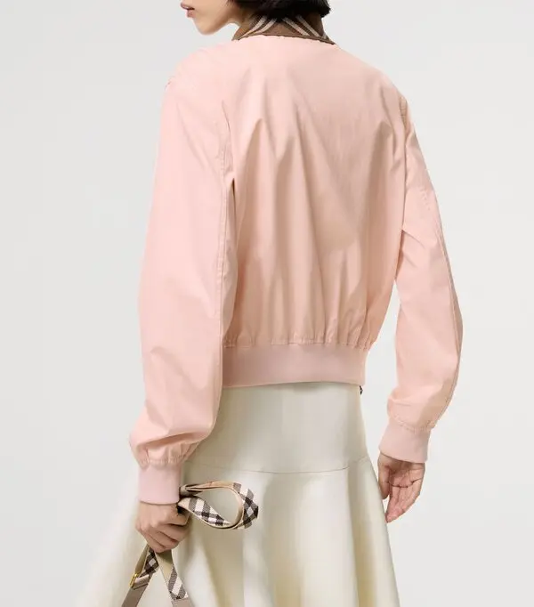 Burberry Cotton Gabardine Harrington Jacket