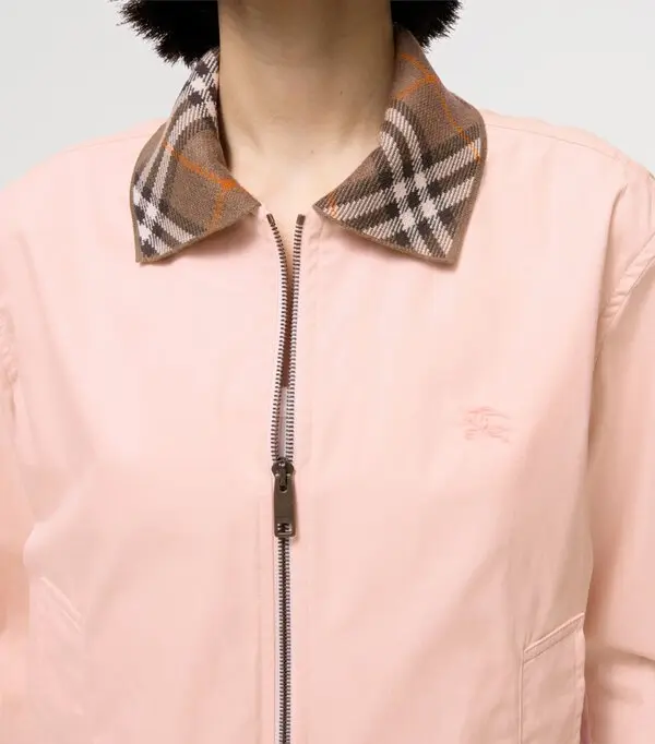 Burberry Cotton Gabardine Harrington Jacket