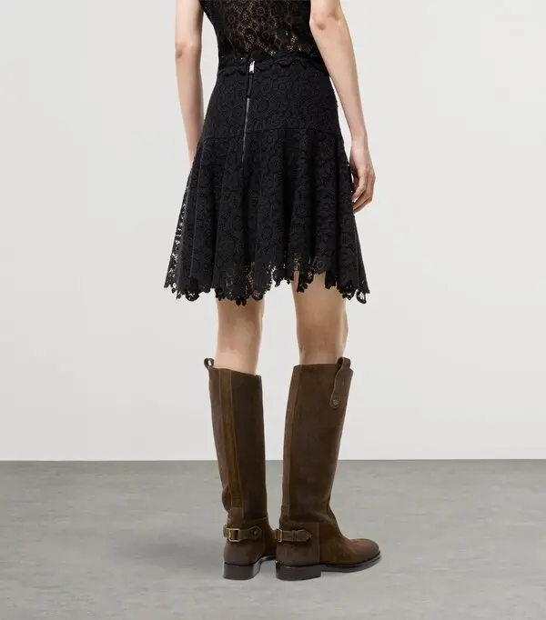 Burberry Floral Lace Mini Skirt