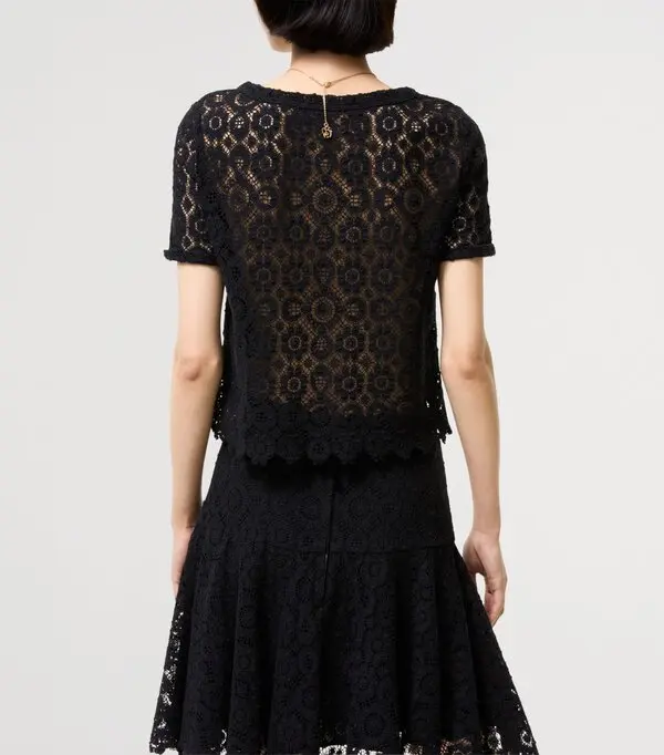 Burberry Lace Floral Blouse