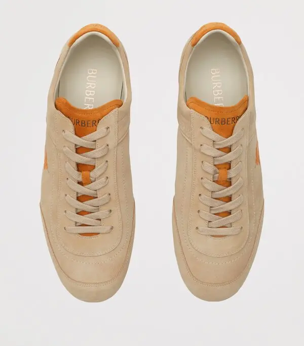 Burberry Suede Knight Runner Sneakers