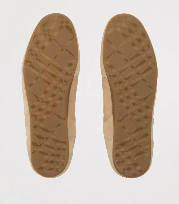 Burberry Suede Knight Runner Sneakers