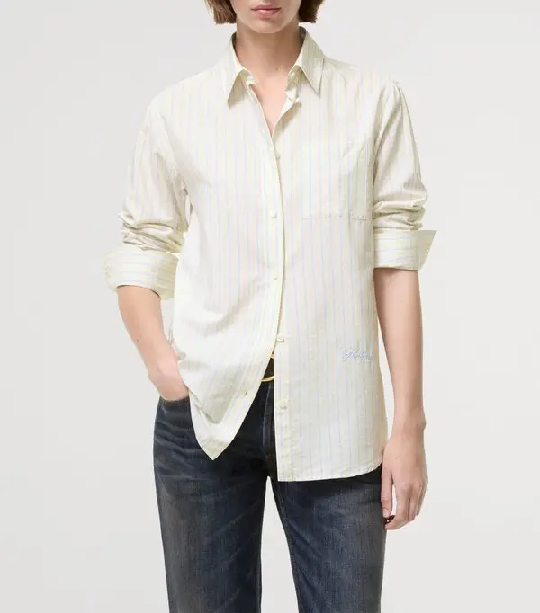 Burberry Silk-cotton Stripe Shirt