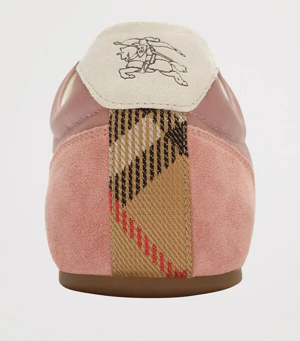 Burberry Leather Knight Runner Sneakers - Beige