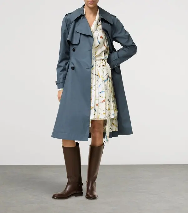 Burberry Long Tropical Gabardine Pembury Trench Coat