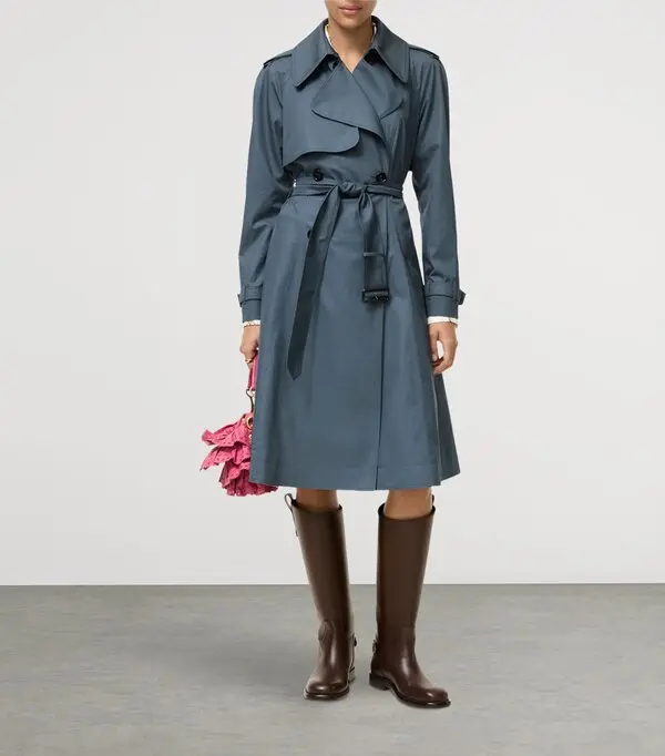 Burberry Long Tropical Gabardine Pembury Trench Coat