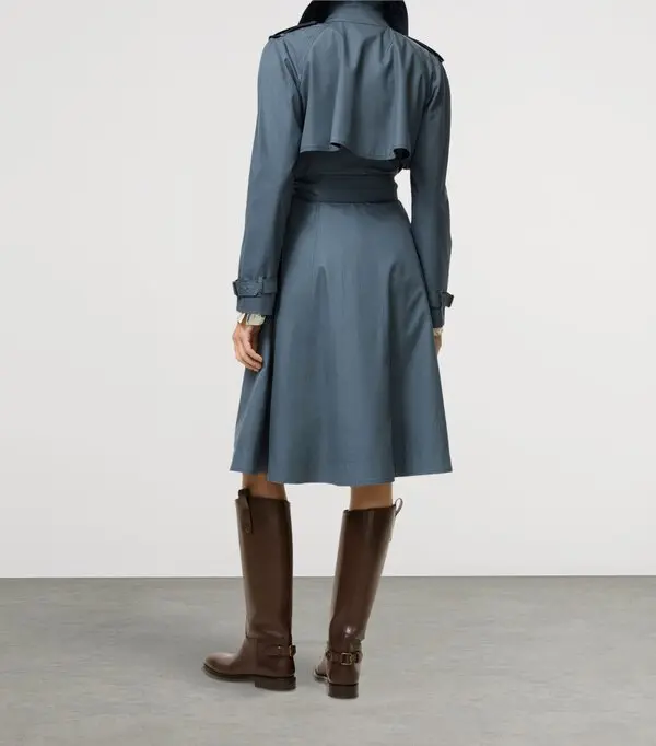 Burberry Long Tropical Gabardine Pembury Trench Coat