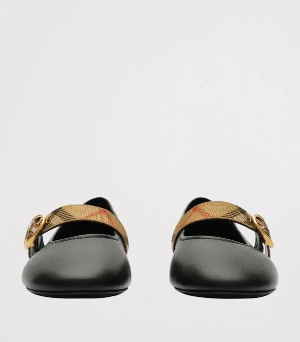 Burberry Leather Robin Ballet Flats