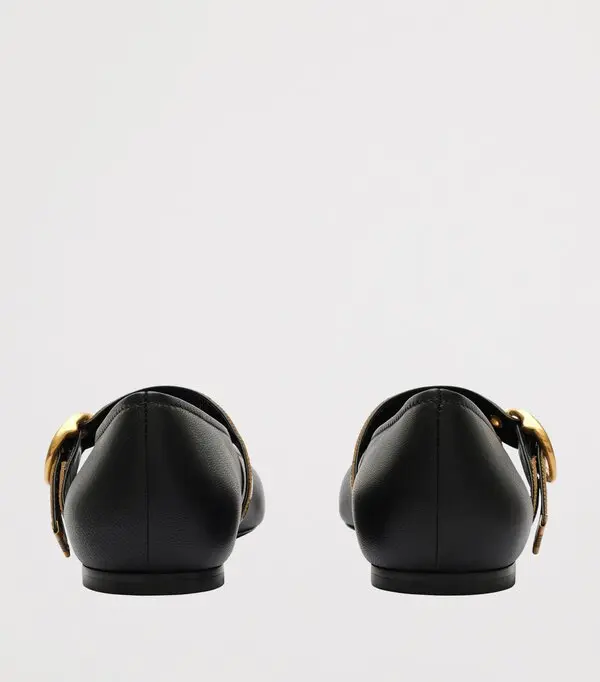 Burberry Leather Robin Ballet Flats