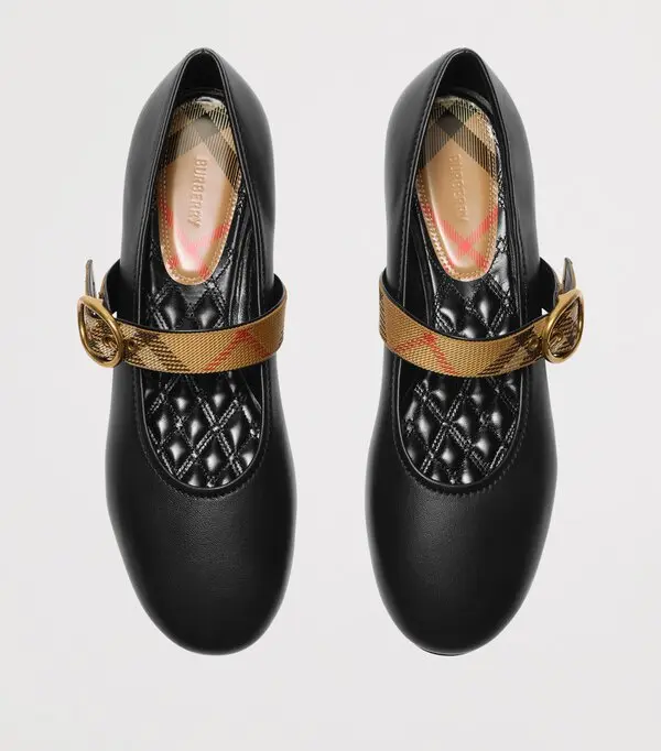 Burberry Leather Robin Ballet Flats