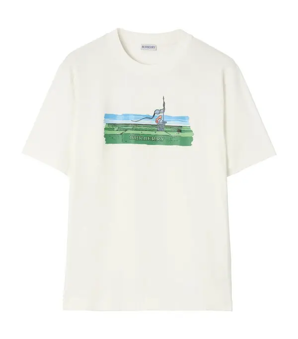 Burberry Cotton Maze Print T-shirt - White