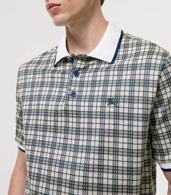 Burberry Check Jacquard Ekd Polo Shirt