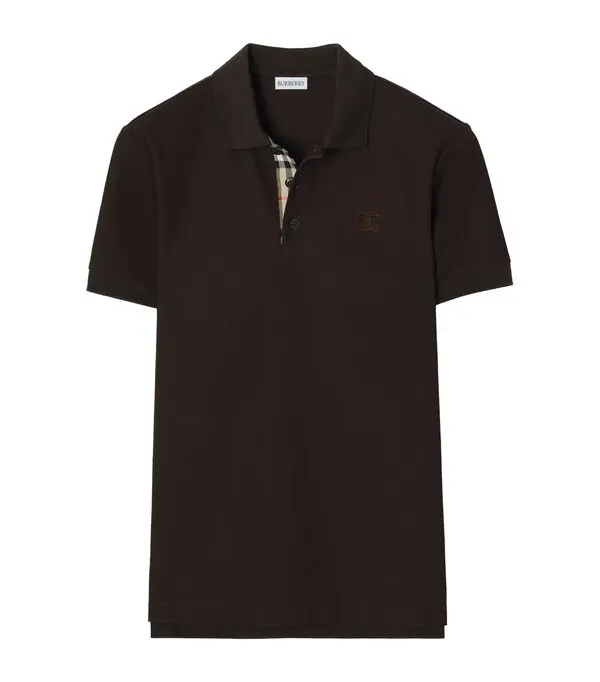 Burberry Cotton Piqué Slim Polo Shirt - Brown