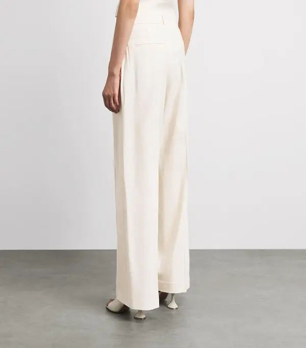 Paige Westin Pleated Wide-leg Trousers
