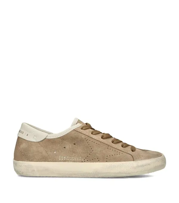 GOLDEN GOOSE Suede Super Star Sneakers - Beige