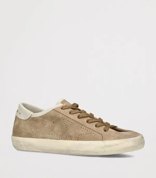 GOLDEN GOOSE Suede Super Star Sneakers - Beige
