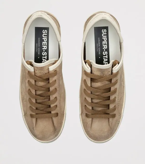 GOLDEN GOOSE Suede Super Star Sneakers - Beige