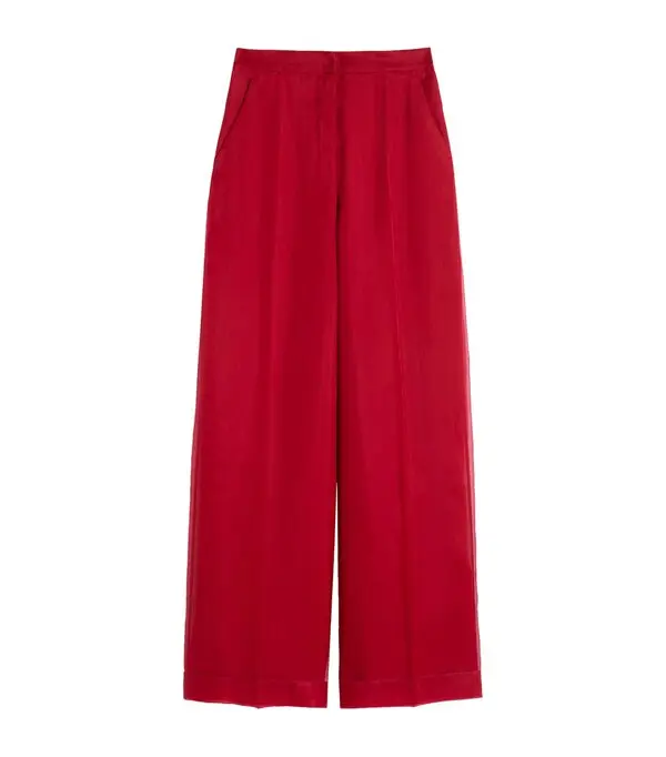 Max Mara Silk Wide-leg Trousers