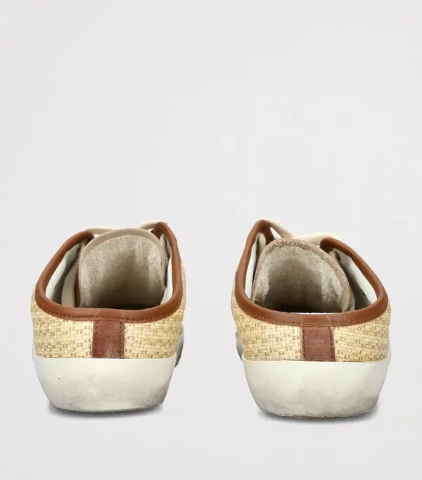 GOLDEN GOOSE Raffia Super Star Sabot Sneakers