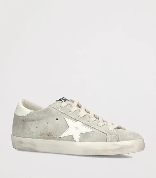 GOLDEN GOOSE Suede Super Star Sneakers - Grey
