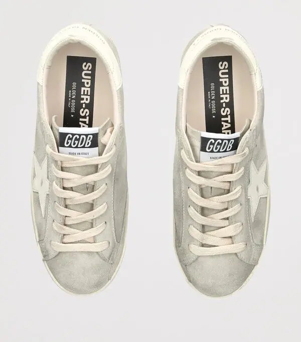 GOLDEN GOOSE Suede Super Star Sneakers - Grey