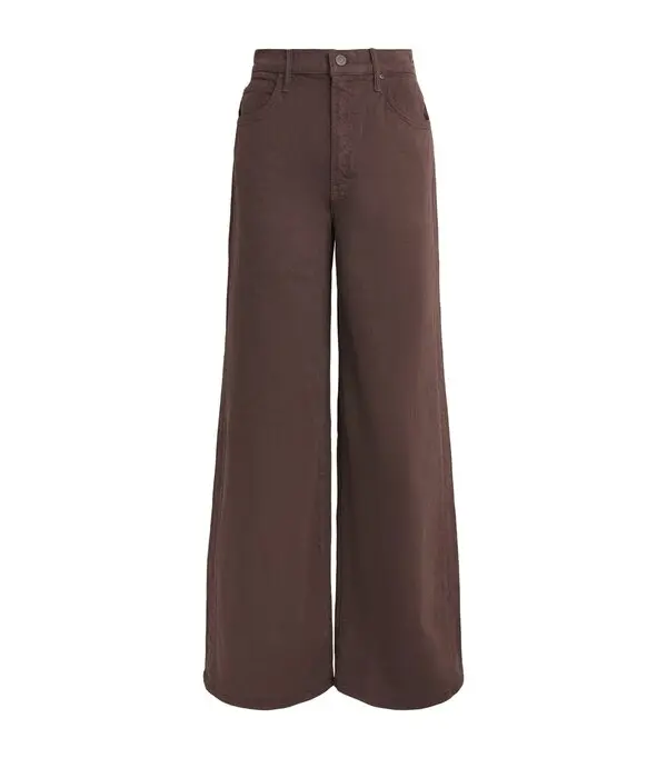 MOTHER The Undercover Wide Leg Jeans - Brown