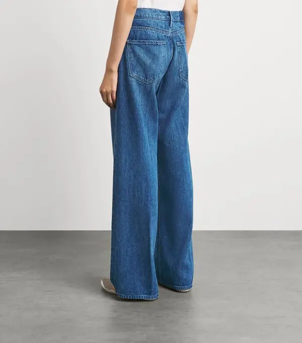 MOTHER The Lasso Sneak Jeans - Blue