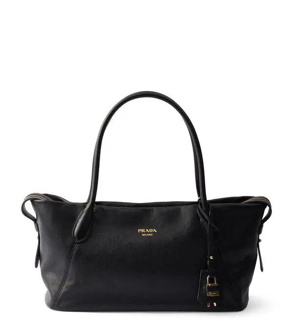 Prada Large Leather Tote Bag