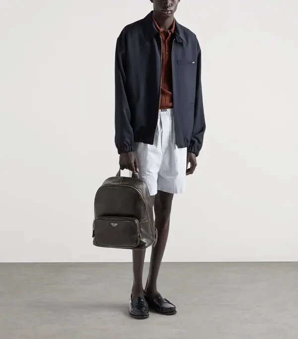 Prada Distressed Nappa Lambskin Backpack