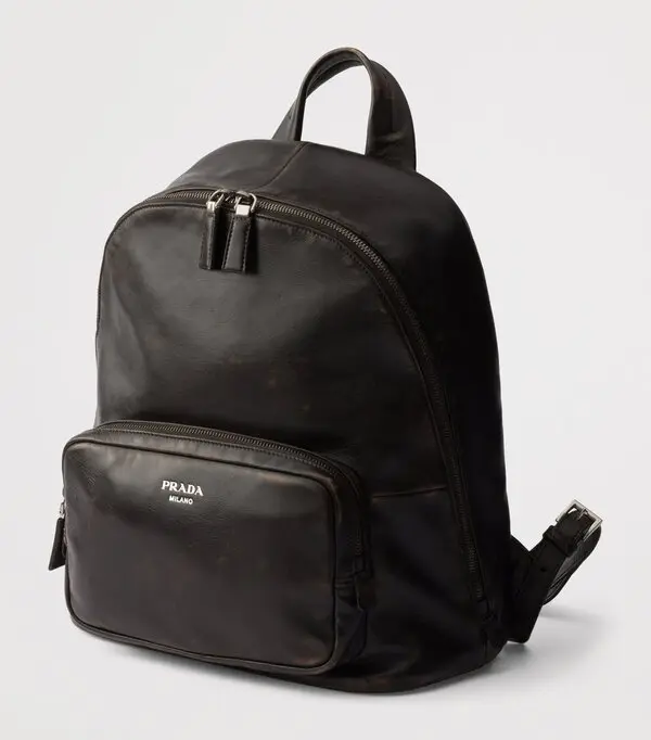 Prada Distressed Nappa Lambskin Backpack