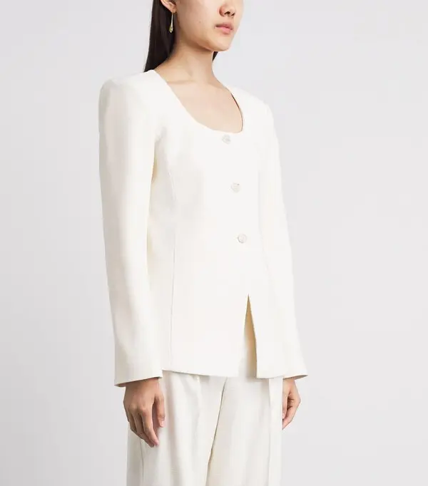 Paige Edina Blazer With Scoop Neckline