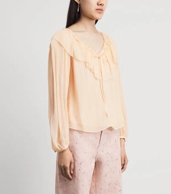 Paige Plissé Michelina Blouse