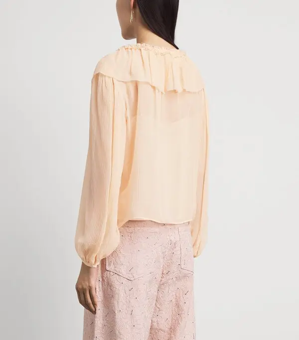 Paige Plissé Michelina Blouse
