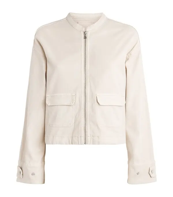 Paige Stretch-cotton Kiran Bomber Jacket