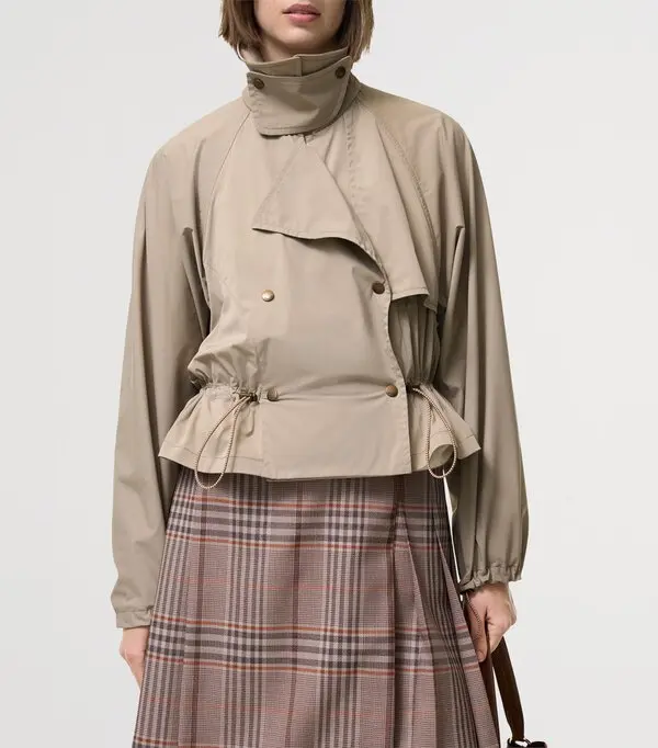Burberry Rosewin Trench Jacket With Drawstring Waist