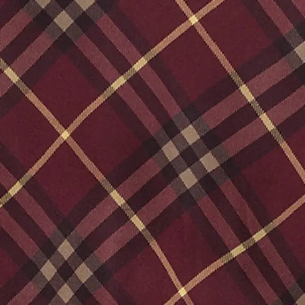Burberry Wool-silk Check Panel T-shirt - Red