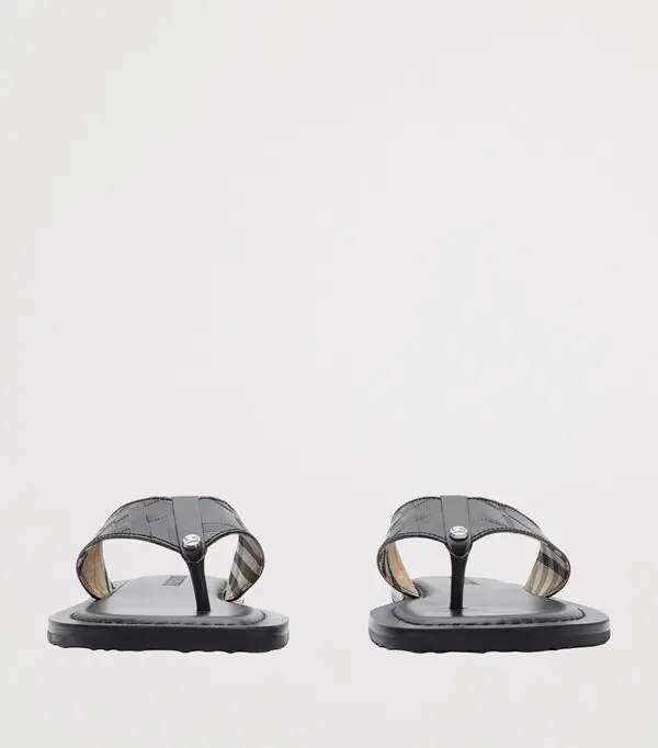 Burberry Embossed Check Pavilion Sandals