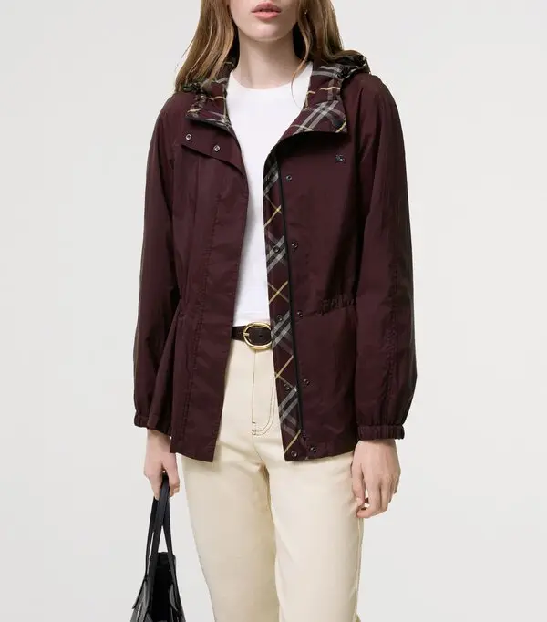 Burberry Reversible Checked Hooded Jacket