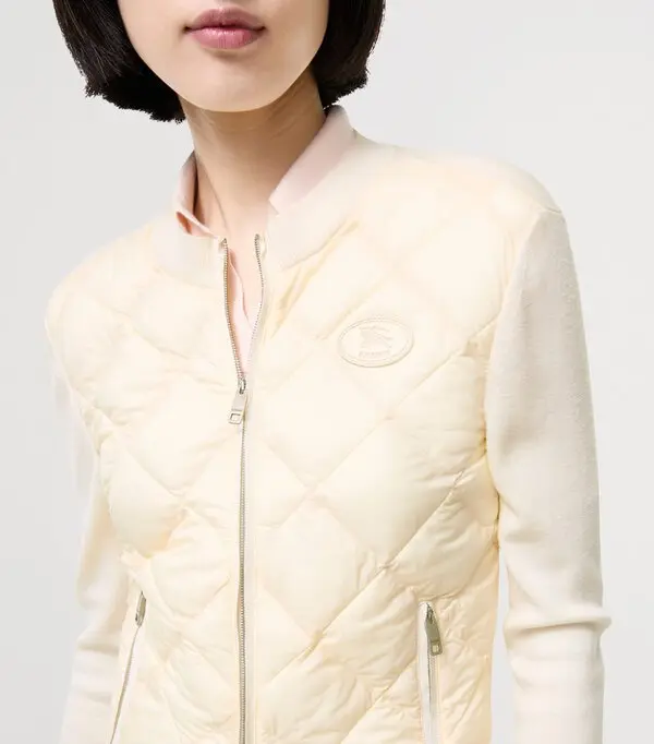 Burberry Quilted Jacket With Logo Detail