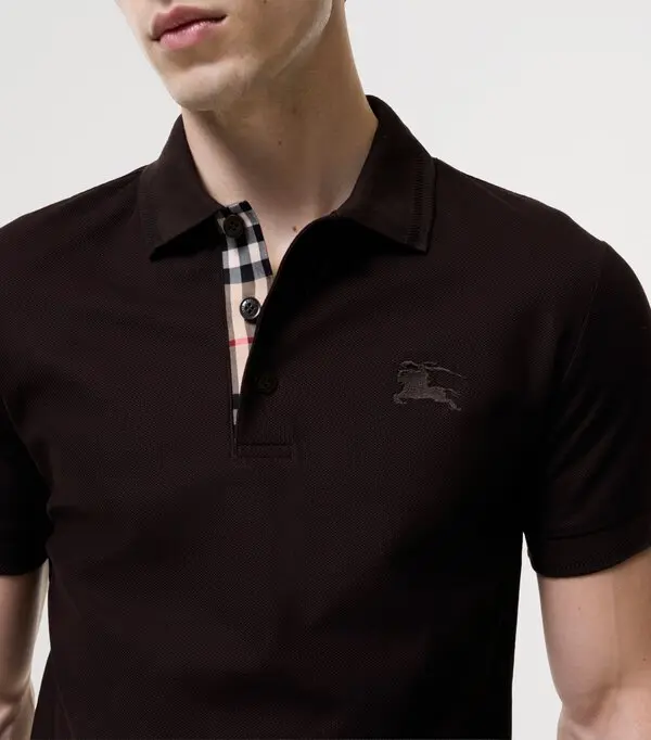 Burberry Cotton Piqué Slim Polo Shirt - Brown