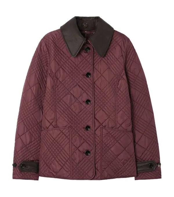 Burberry Quilted Fernleigh Jacket - Red