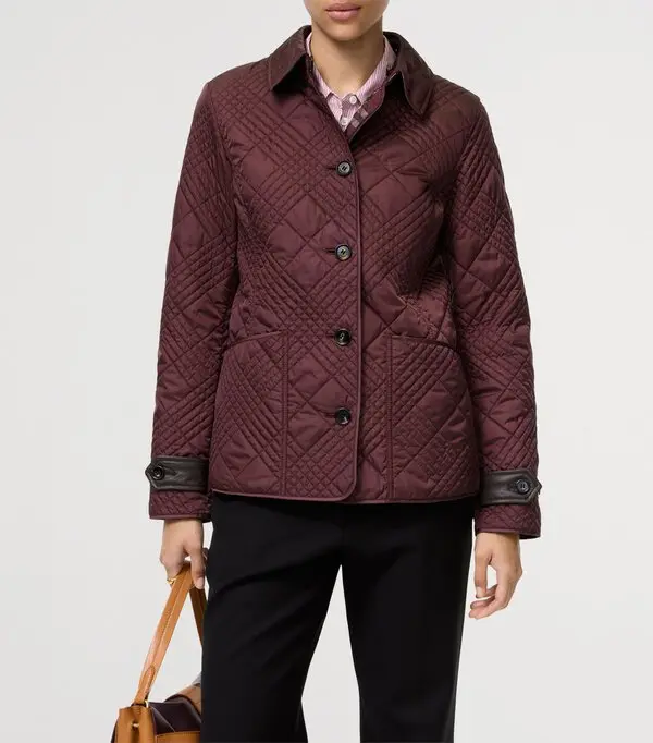 Burberry Quilted Fernleigh Jacket - Red