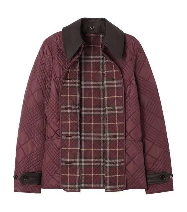 Burberry Quilted Fernleigh Jacket - Red