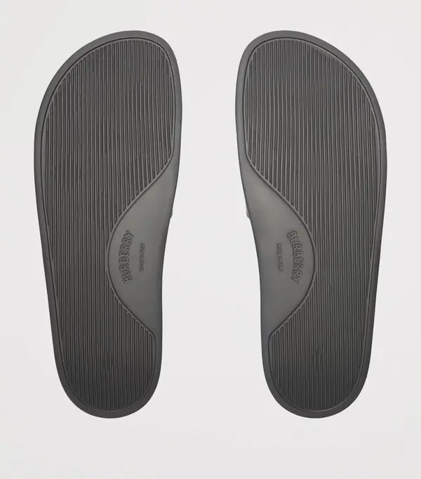 Burberry Checked Rubber Slides