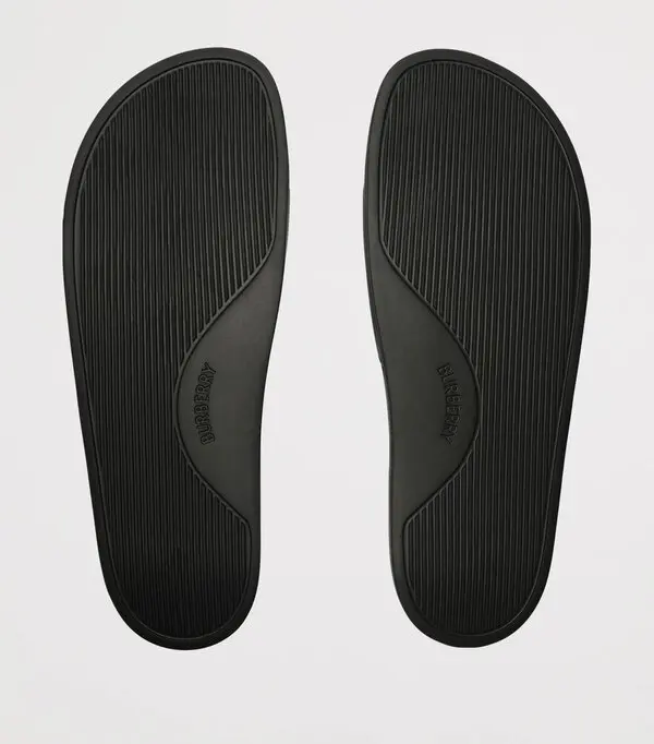 Burberry Checked Rubber Slides