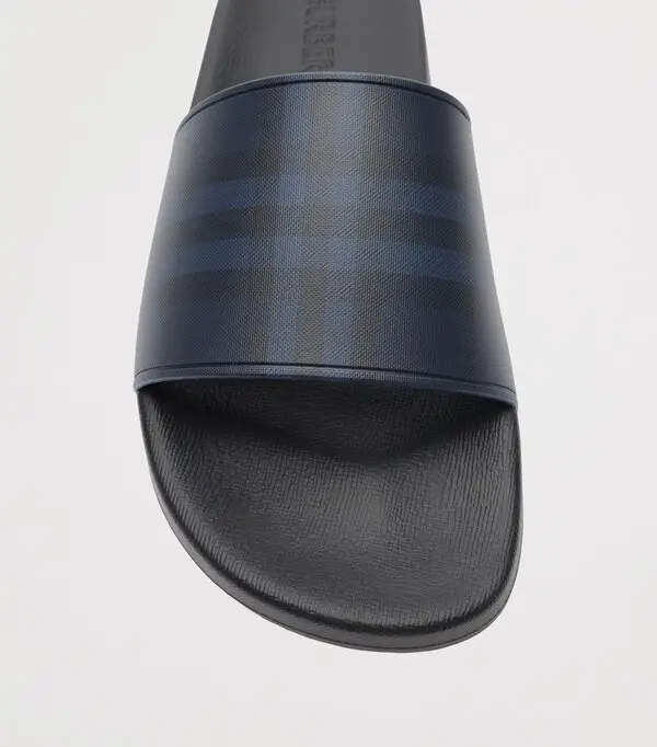 Burberry Checked Rubber Slides