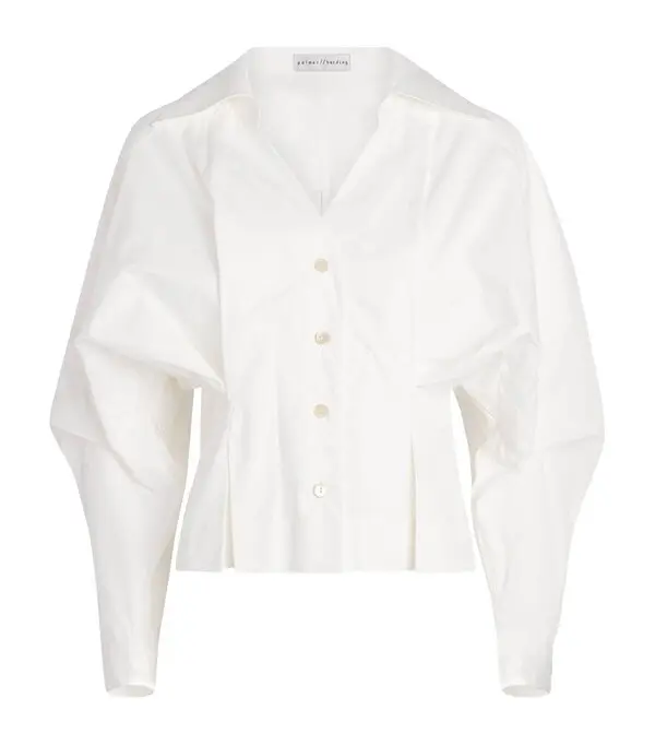 Palmer//harding Cotton Honesty Opens Shirt - White