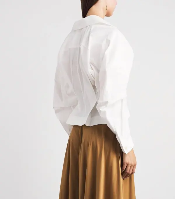 Palmer//harding Cotton Honesty Opens Shirt - White